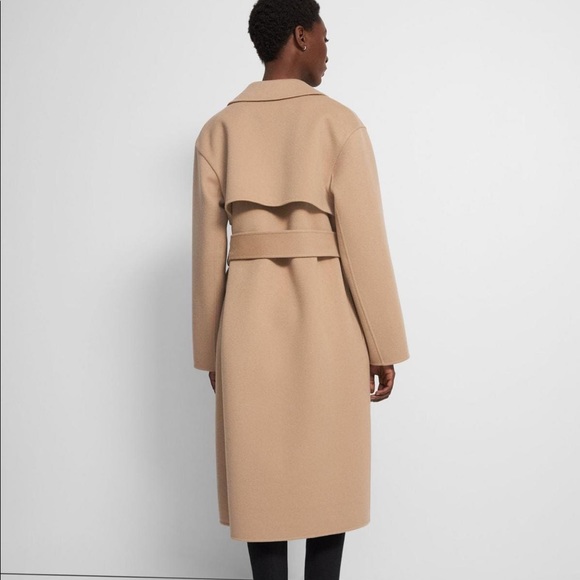 Theory | Jackets & Coats | Theory Wrap Trench Coat Doubleface Wool Cashmere | Poshmark